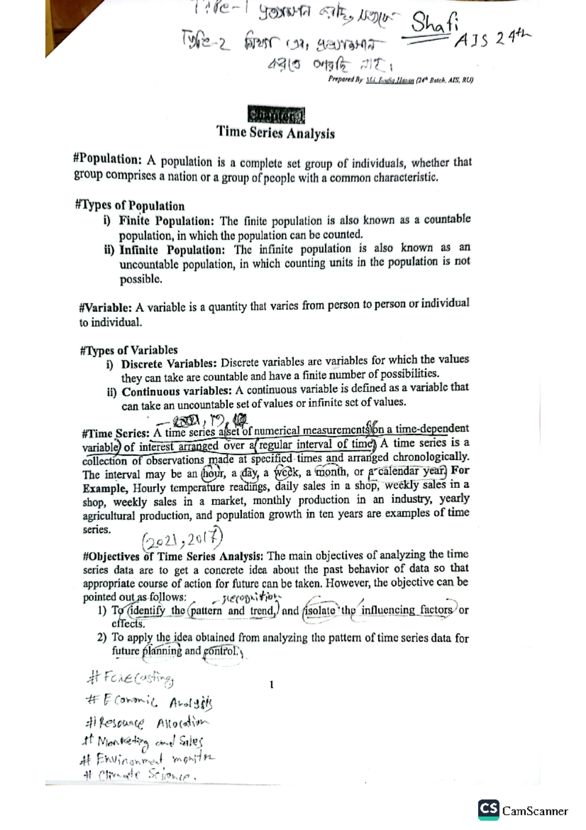 Time series sheet 3 - Theory of Statistics - Studocu