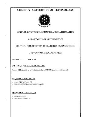Full notes introduction to statistics - Contents 1 Introduction 1 ...