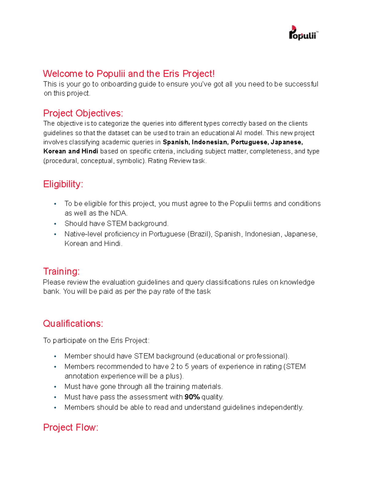 Eris Project: Requirements and Guidelines for STEM Query Classification ...