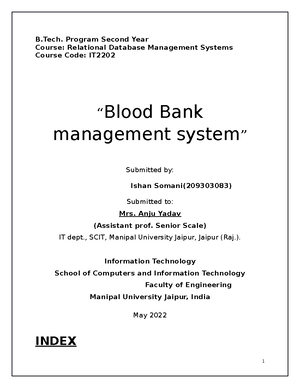 Database Management System Case Studies Hospital - Database Management ...
