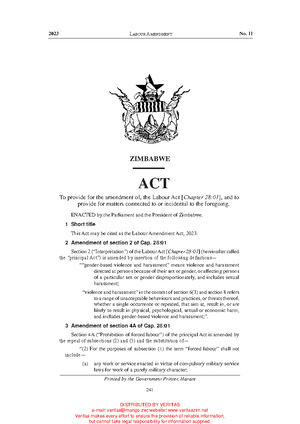 Mines and Minerals Act - law - Laws Legislation Commons Zimbabwe Mines ...