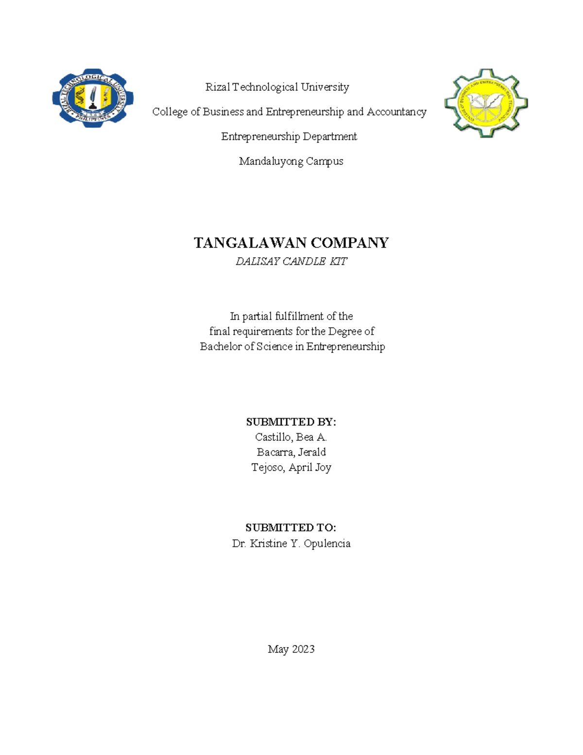 Assessment-4-5 Tanglawan-CO - Rizal Technological University College of ...