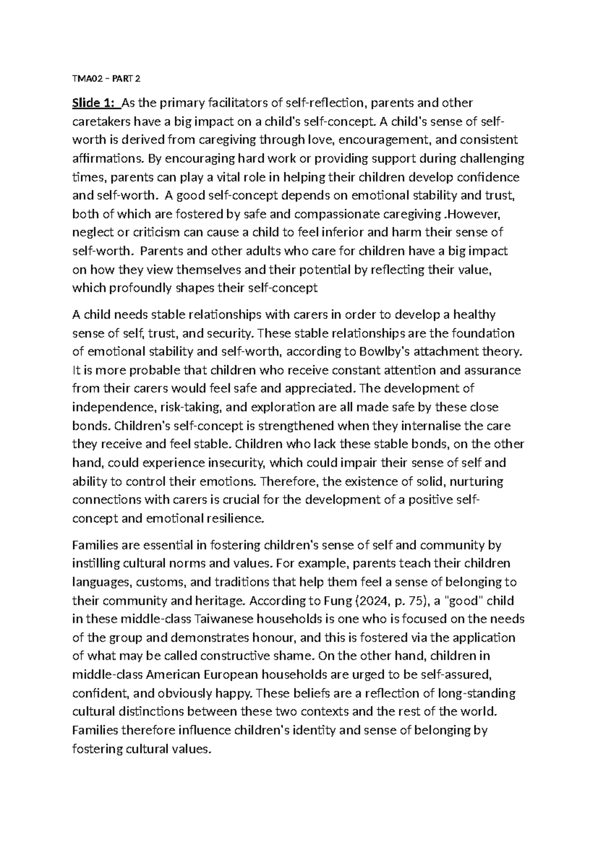 TMA02 - part 2 - TMA02 – PART 2 Slide 1: As the primary facilitators of ...