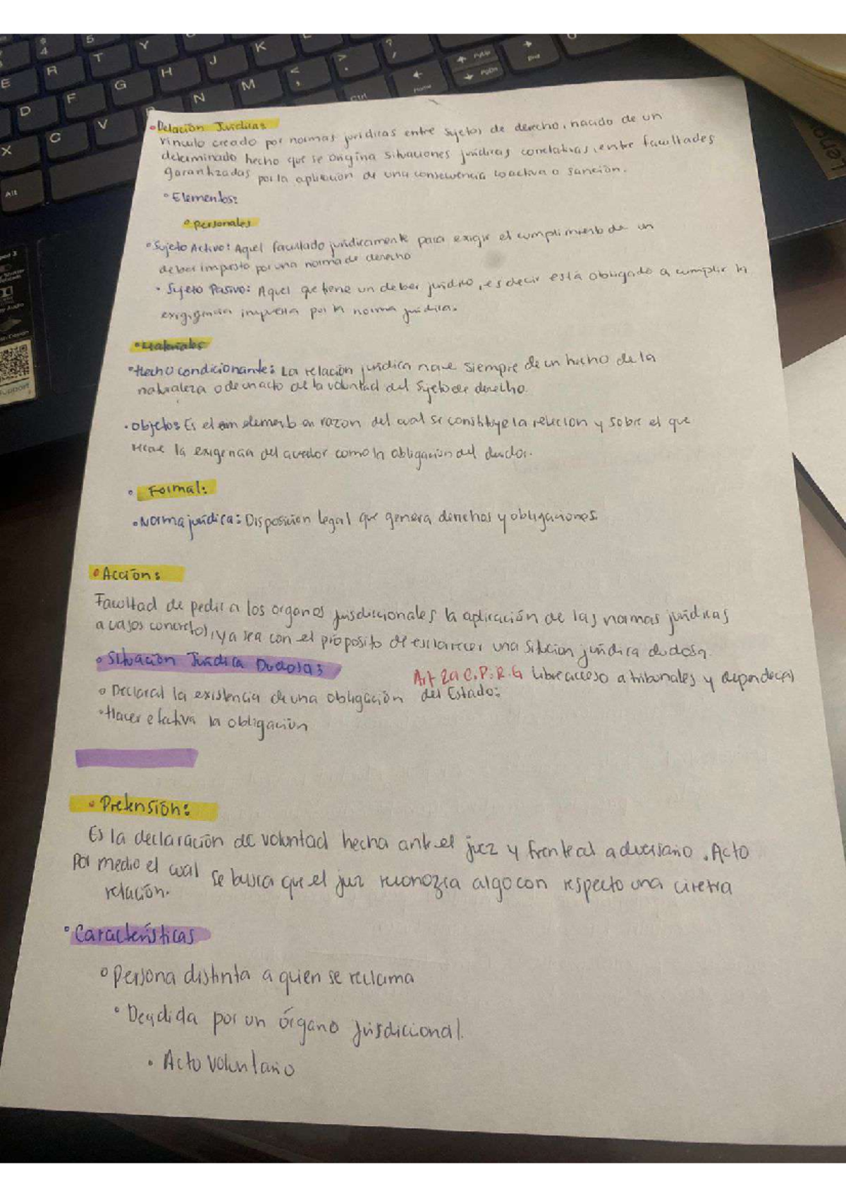Repaso Segundo Parcial: Delación Jurídica y sus Elementos - Studocu