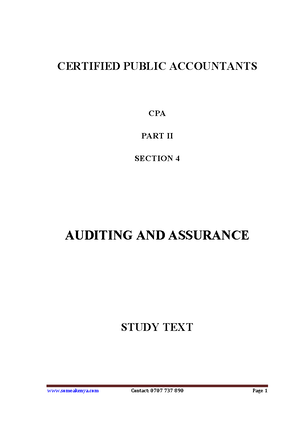 Assurance and Non-Assurance Engagement - ASSURANCE AND NON-ASSURANCE ...