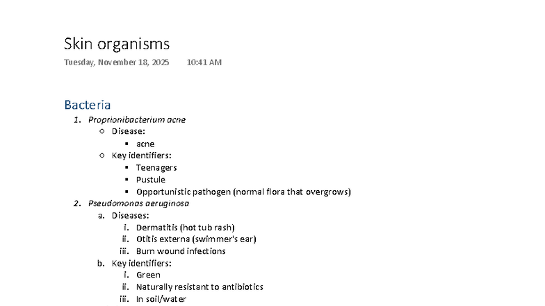 Microbial Diseases and Key Indicators Review - Final Exam Notes (BIO ...