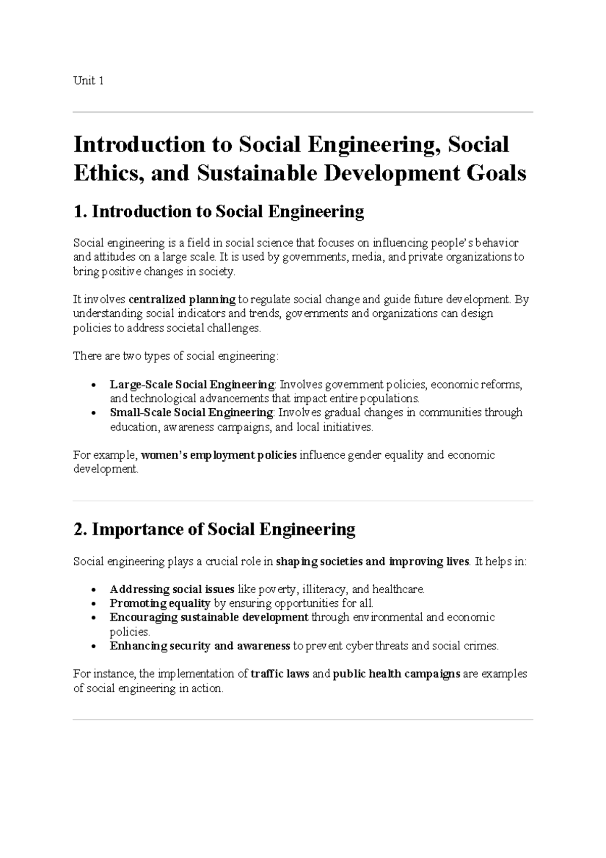 Ct 1 SE - Introduction to social engineering and sustainable ...