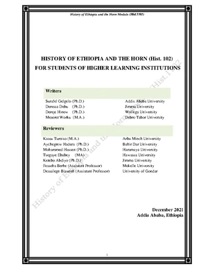 Remedial Module for History - PRE- UNIVERSITY PROGRAMME FOR THE 2014 E ...