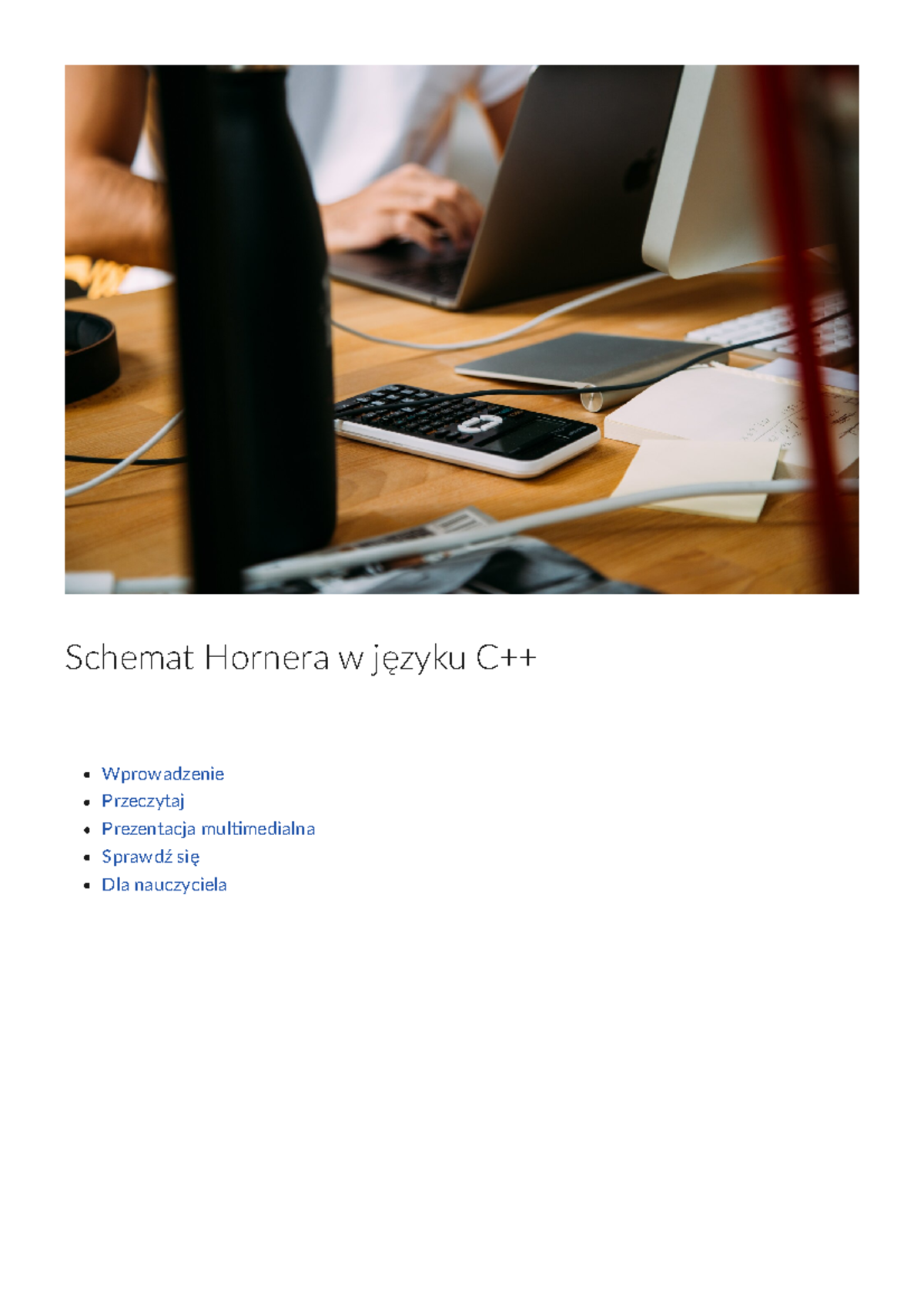 Schemat Hornera w C++: Algorytmy Iteracyjne i Rekurencyjne - Studocu