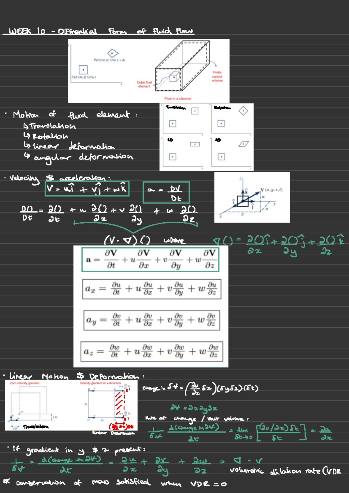 WEEK 10-Differential Form Of Fluid Flow - WEEK 10 - Diffrential Form of ...
