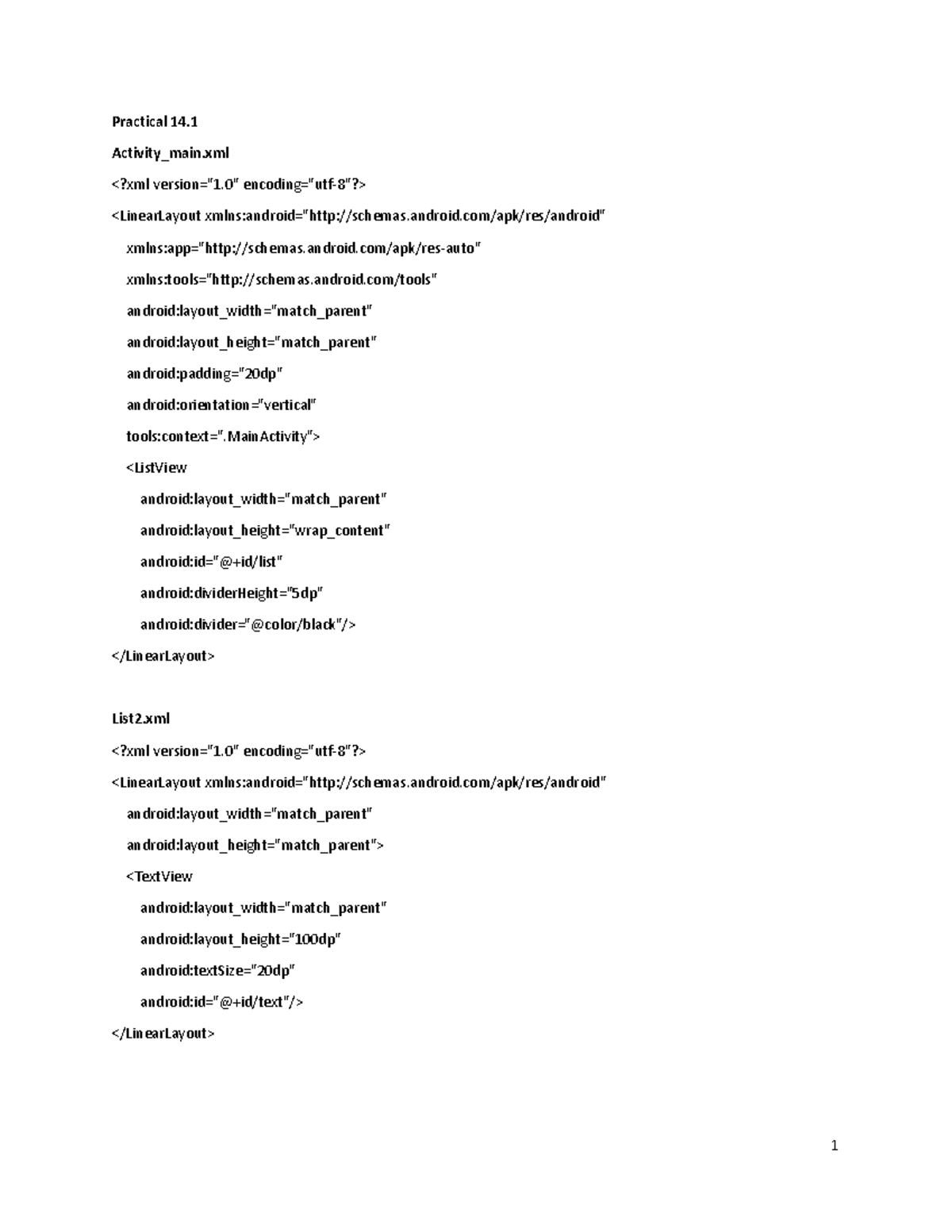 Practical 14 - Practical 14. Activity_main