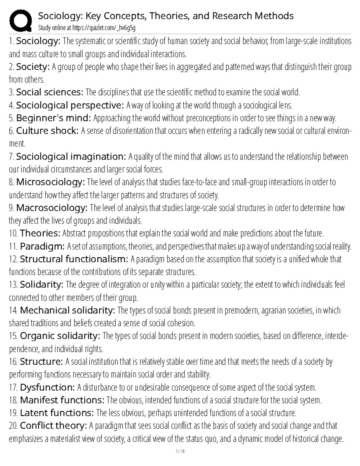 Sociology 101: Key Concepts, Theories, and Research Methods Overview ...