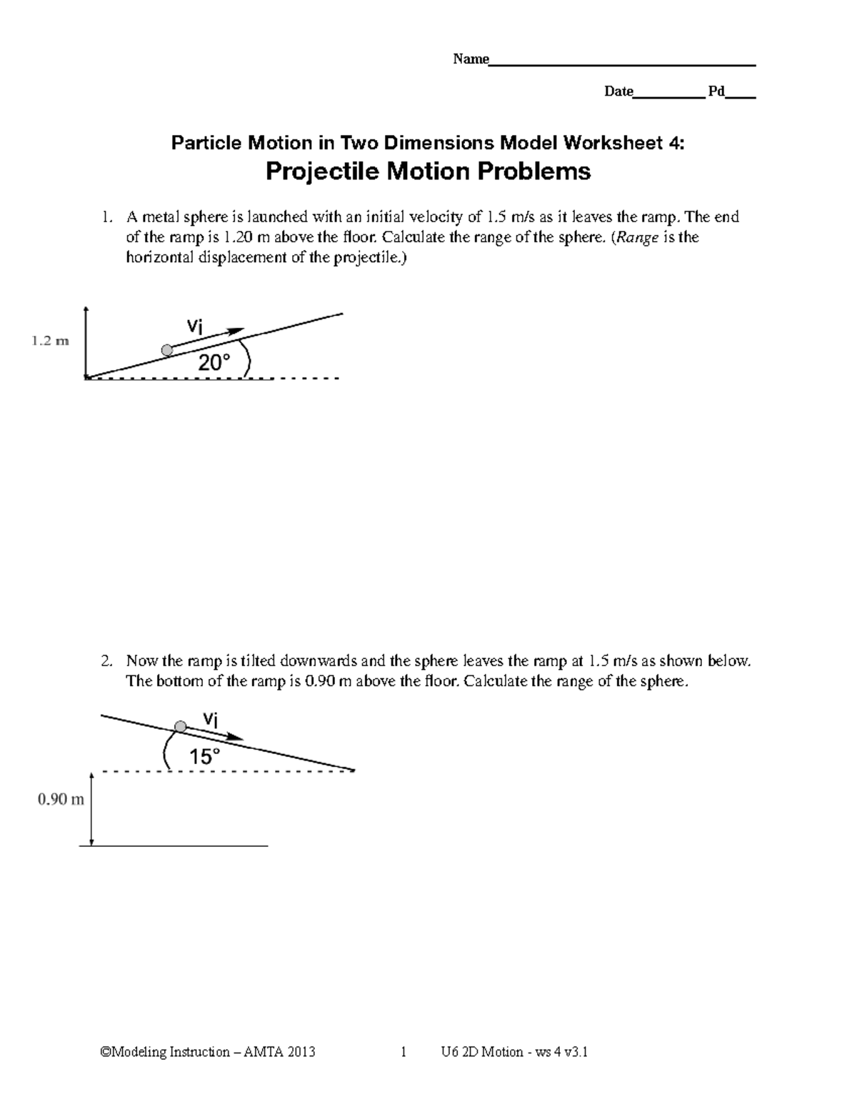 06 ws4.docx - n'a - Name Date Pd Particle Motion in Two Dimensions ...