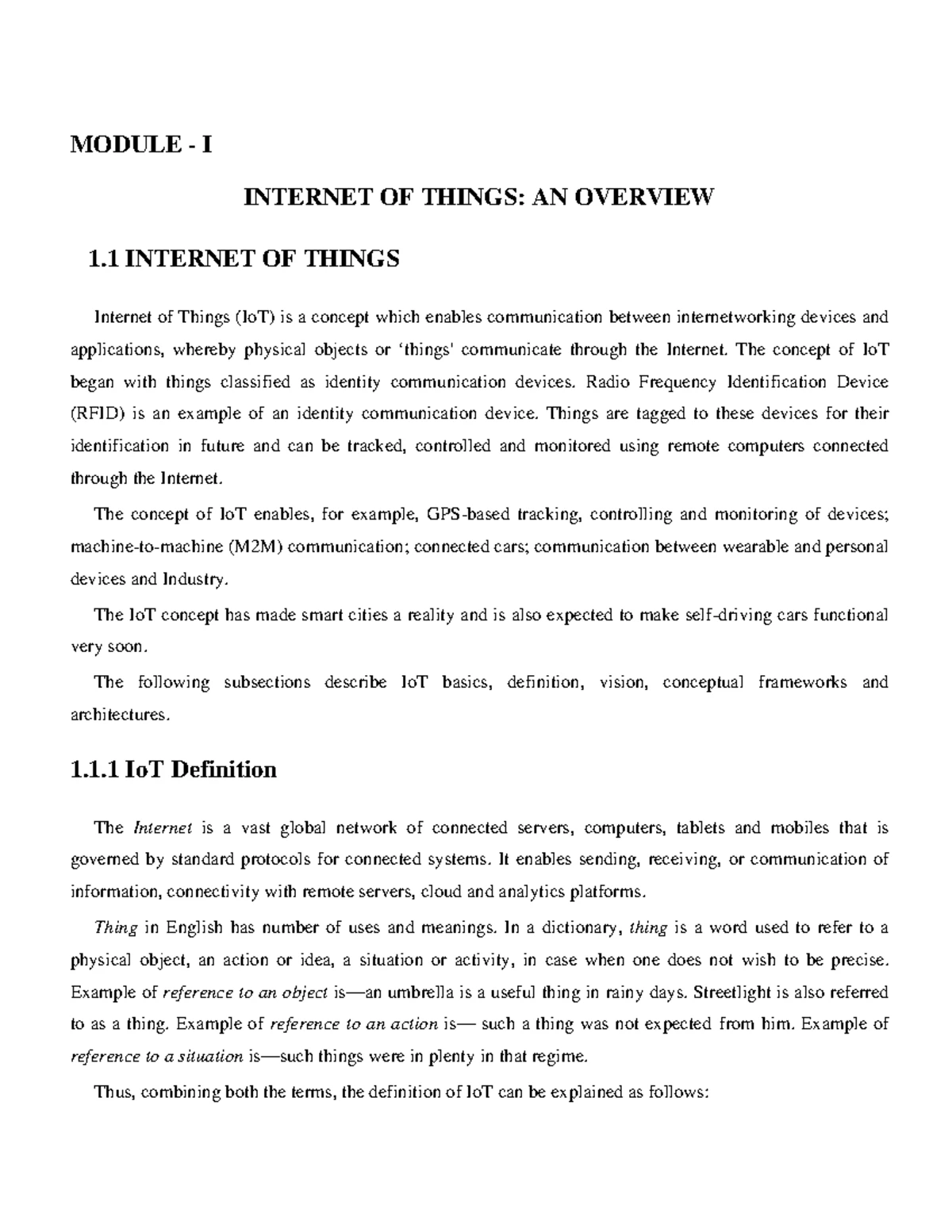 BIS613B IOT Syllabus and Course Overview for Semester 6 - Studocu