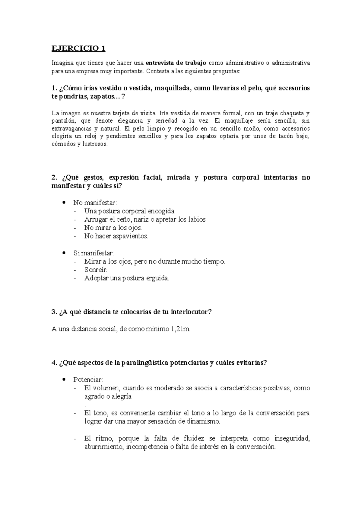 Cac2 - cac 02 - EJERCICIO 1 Imagina que tienes que hacer una entrevista ...