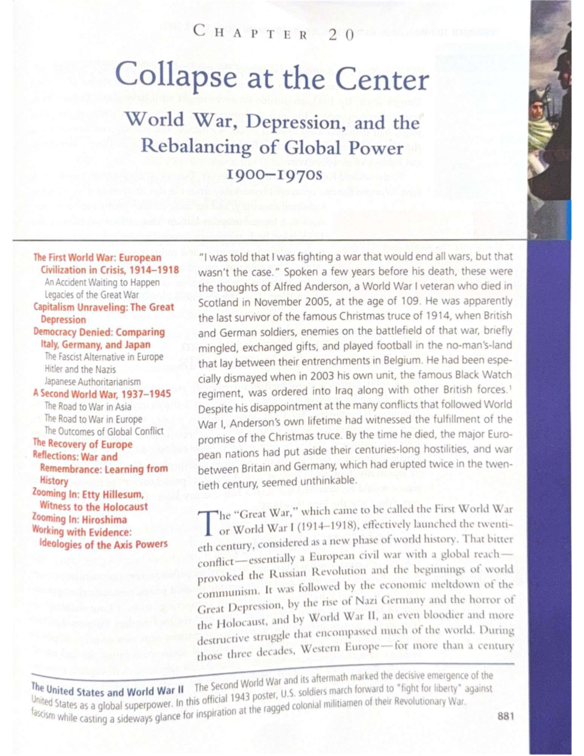 AP World History: Chapter 20 - Collapse at the Center: WWI, Depression ...