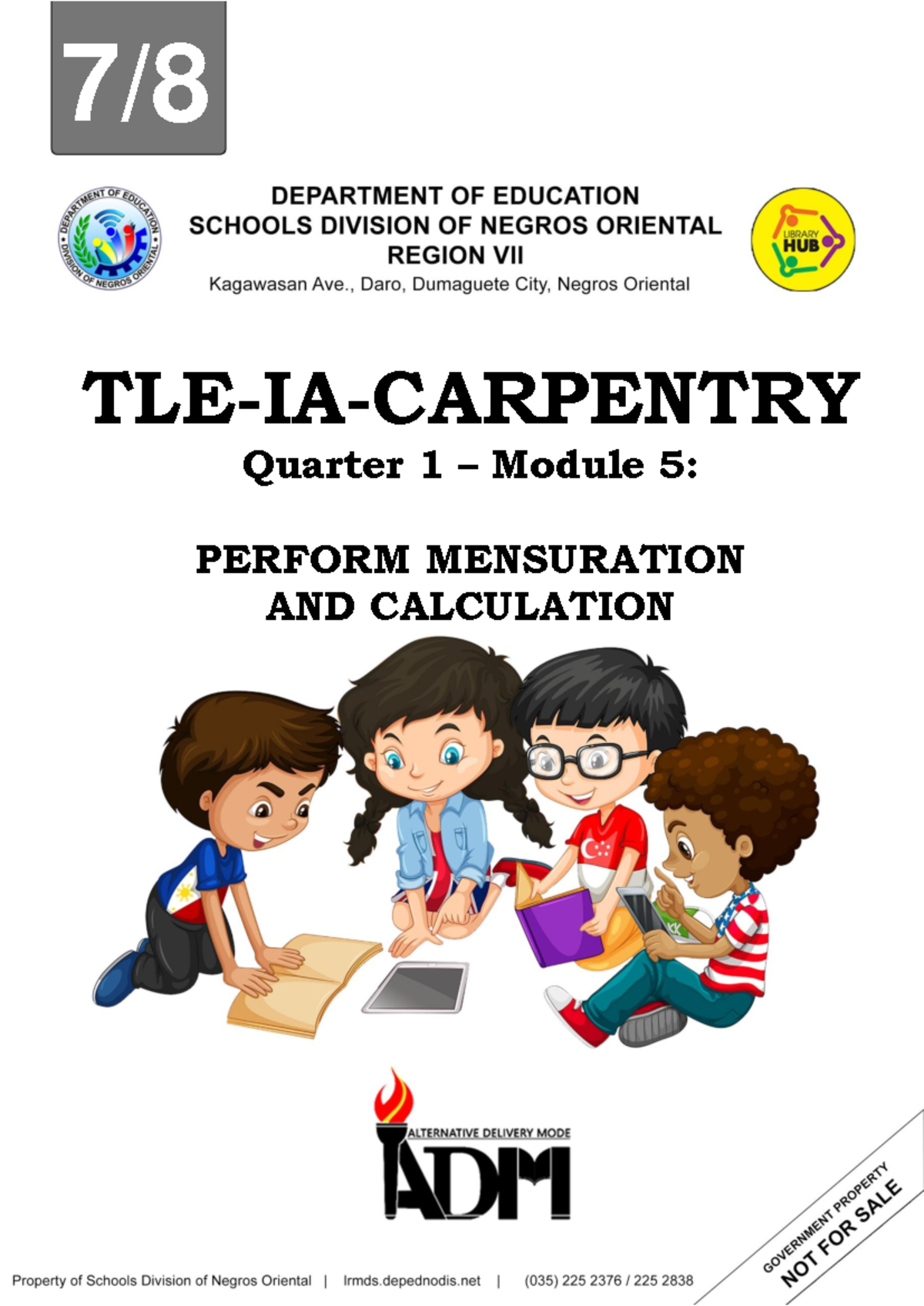Module 5 - Carpentry-7-8 for student - 7/ TLE-IA-CARPENTRY Quarter 1 ...