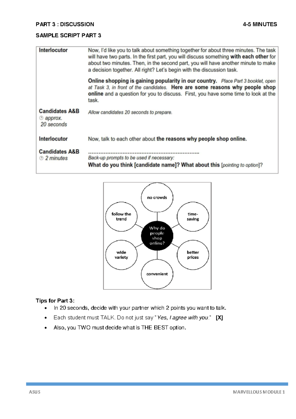 SPM Speaking Part 3 Discussion Tips and Sample Script - Studocu
