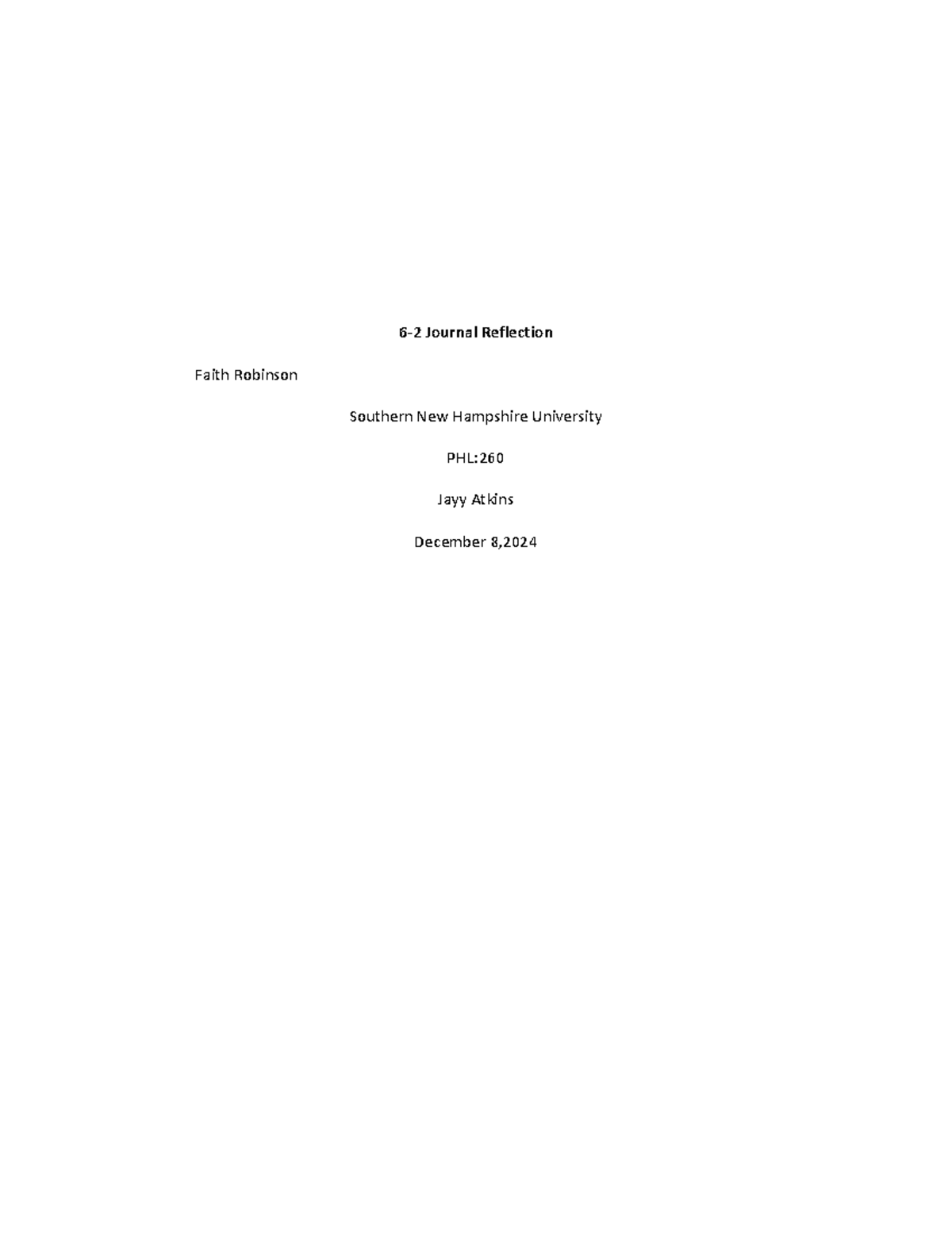 6-2 PHL 260 - Journal Reflection on Ethical Consumerism - Studocu