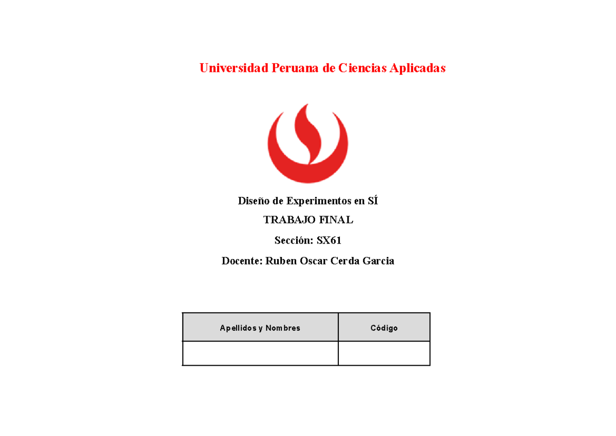 DISE EXPE-SX61 Grupo 06 Trabajo Final: Plataformas de Gestión - Studocu