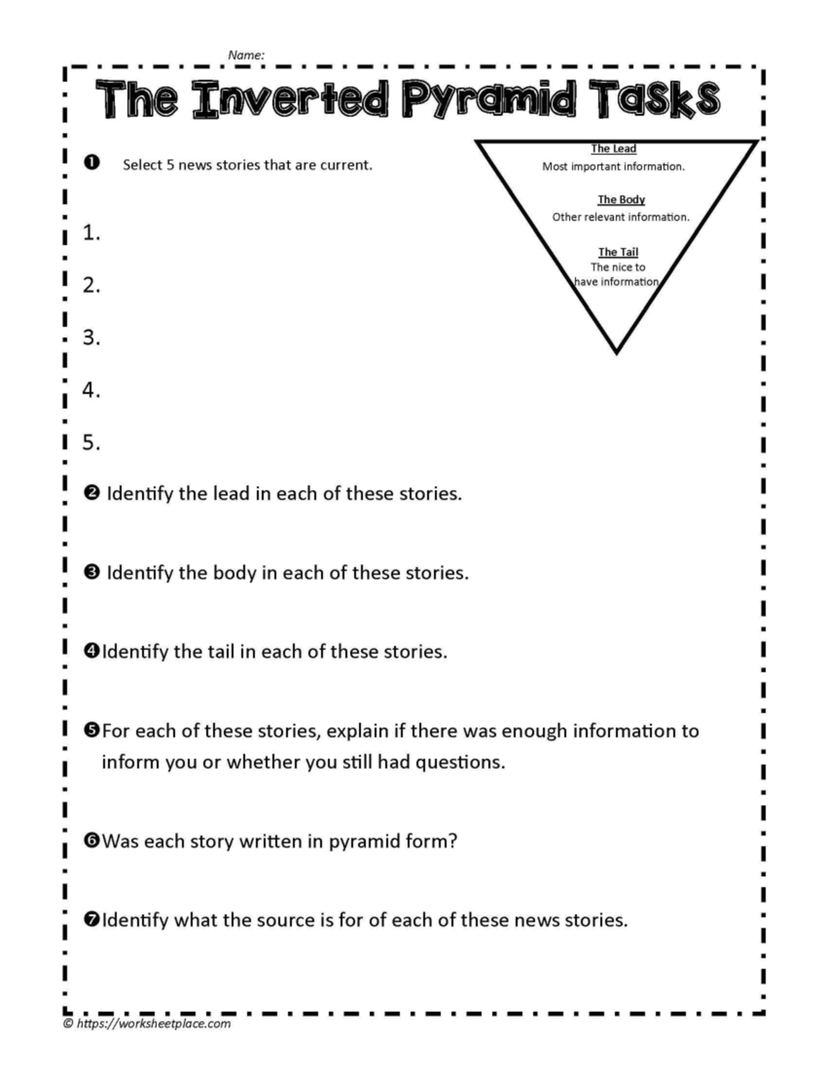 Inverted Pyramid Writing: Analyzing News Stories Structure - Studocu