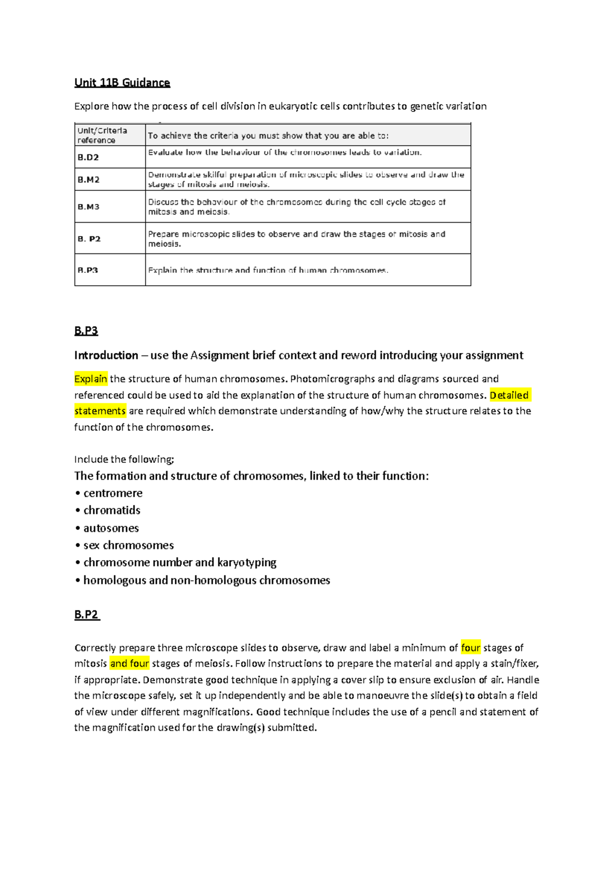 Unit 11B: Cell Division, Mitosis & Meiosis - Concepts & Techniques ...