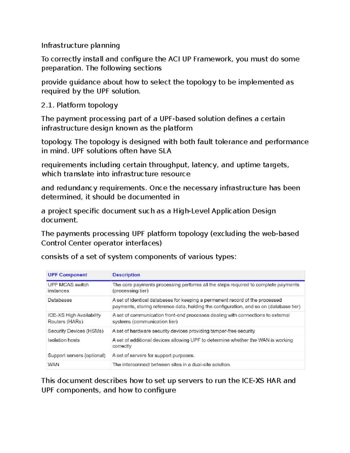 Infrastructure Planning for ACI UPF Framework: Key Considerations and ...