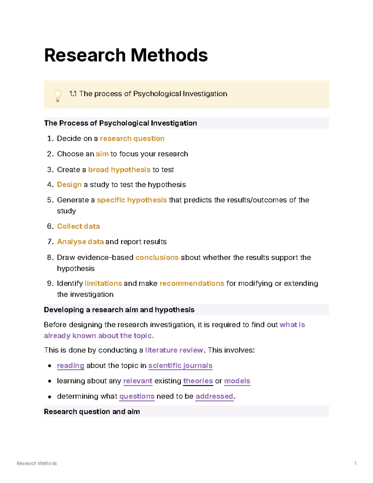 Research Methods: The Psychological Investigation Process Explained ...