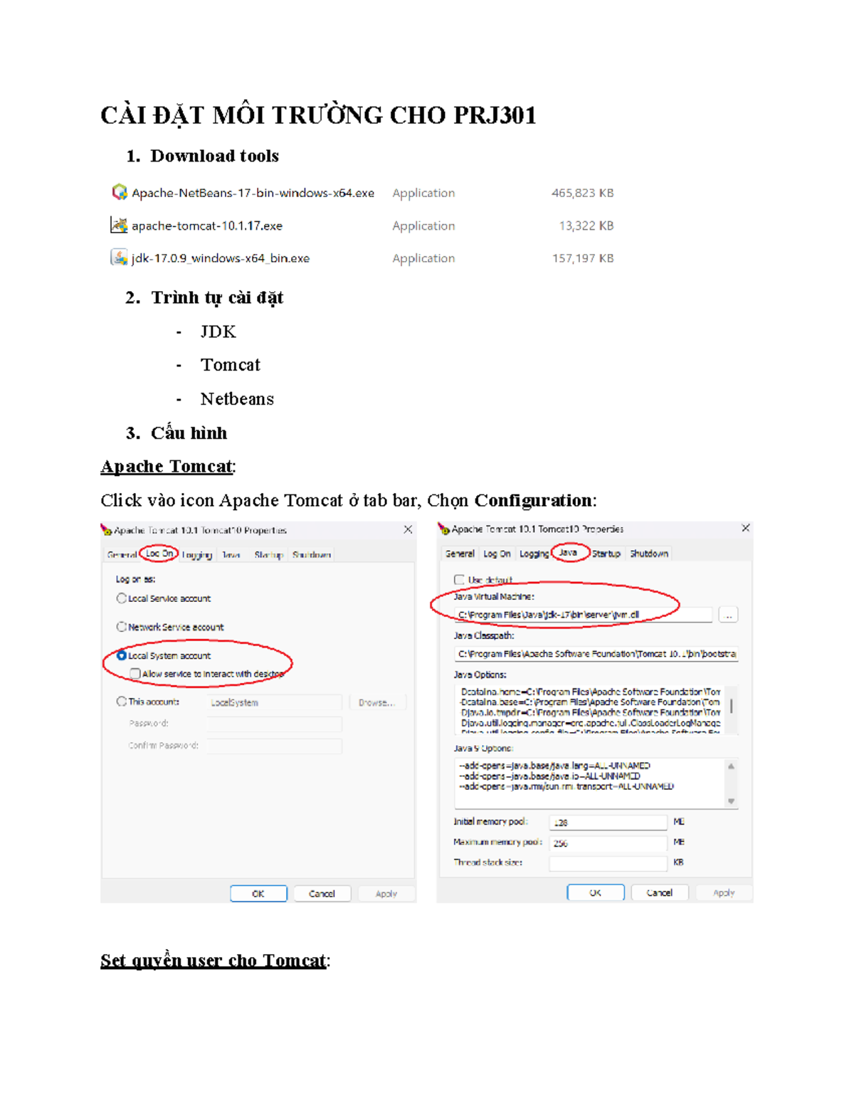 Cài Đặt Môi Trường và Tools cho PRJ301: Hướng Dẫn Chi Tiết - Studocu
