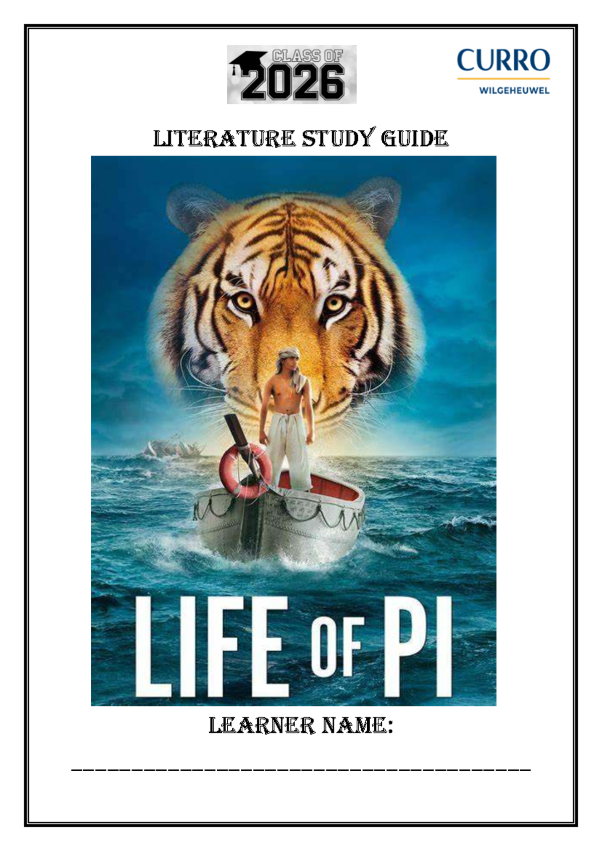 Grade 12 English: Life of Pi Literature Study Guide - Studocu
