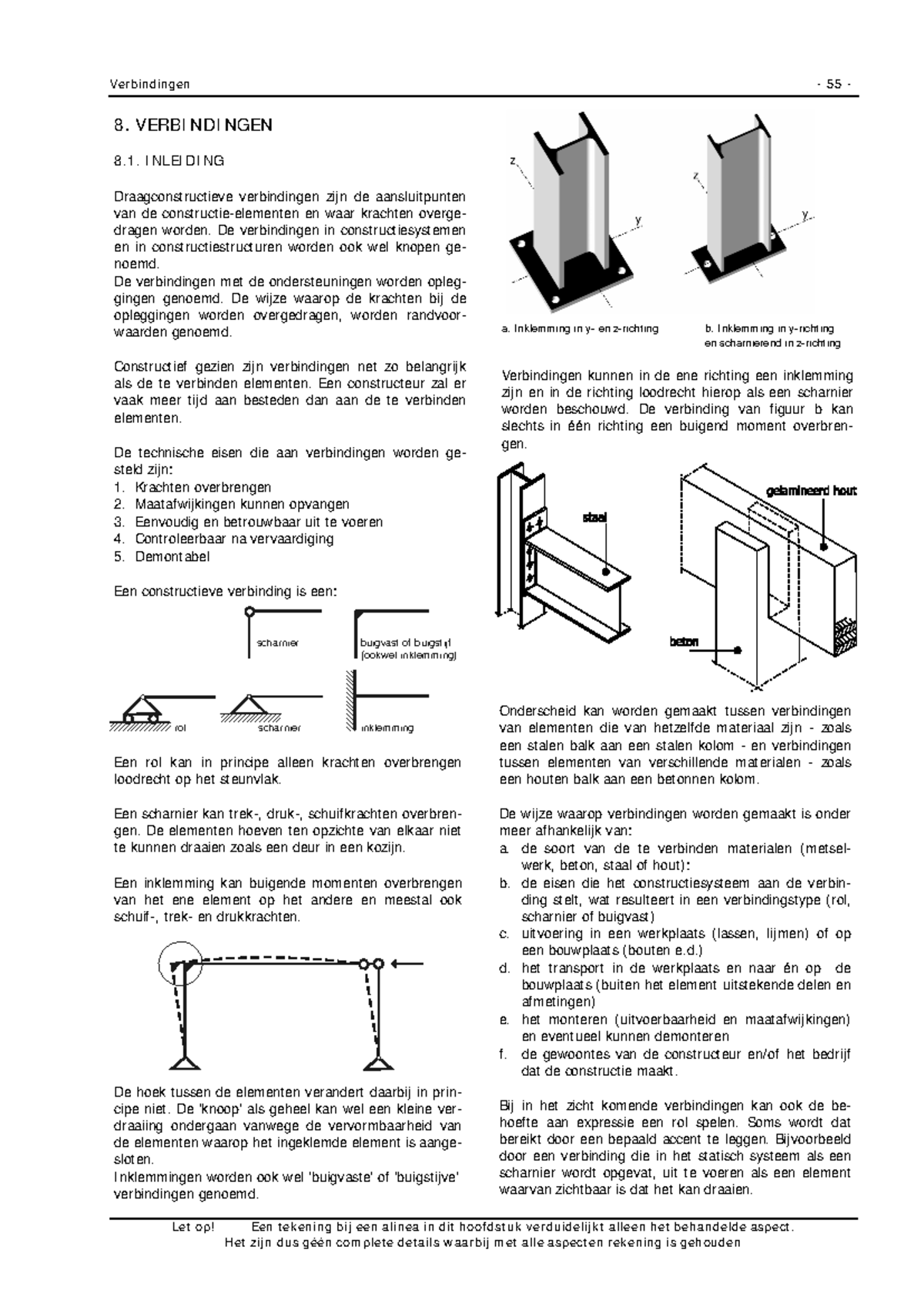 Hoofdstuk 8: Verbindingen in Constructiesystemen - 55 - Studeersnel