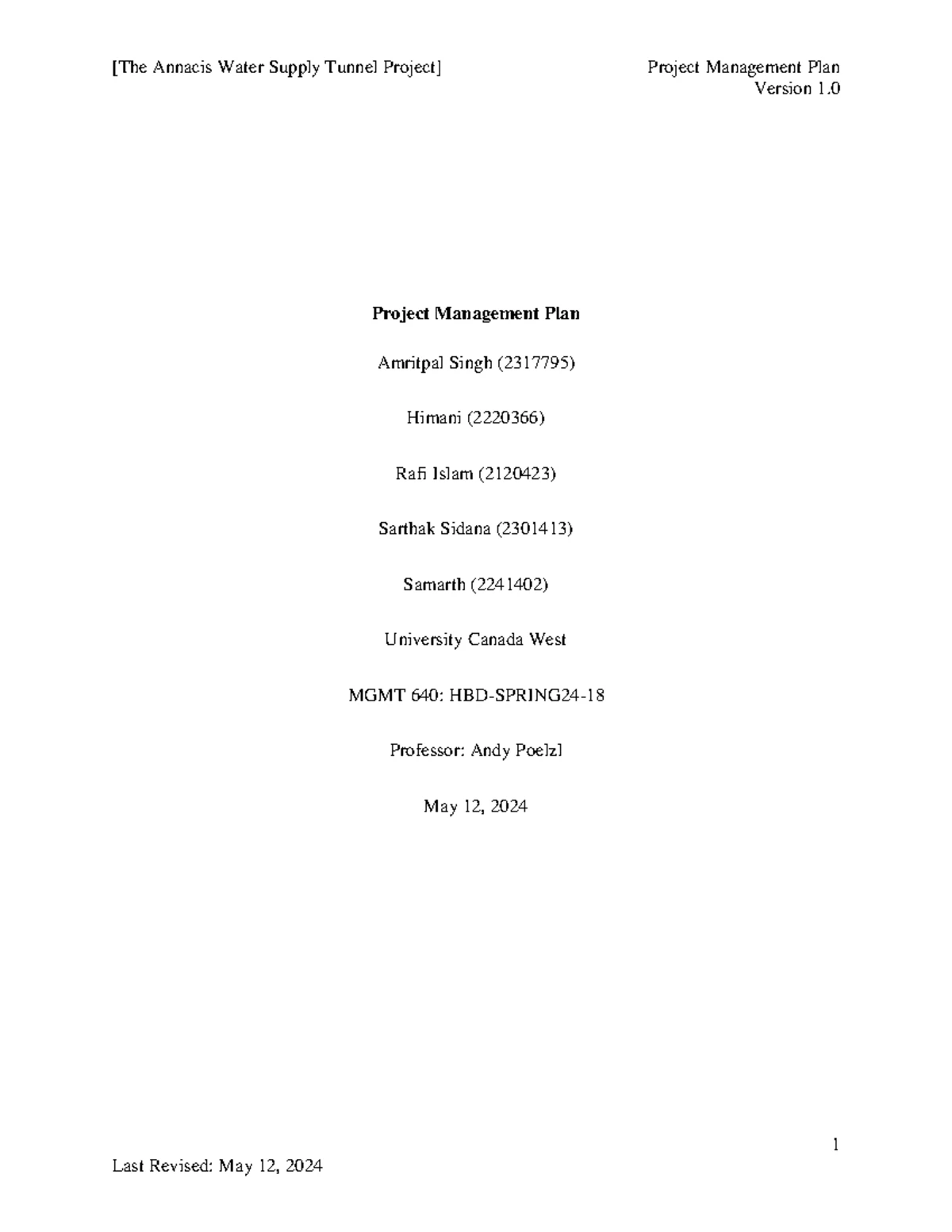 AACE 2024: Understanding Project Cost Estimation Classes and Practices - Studocu