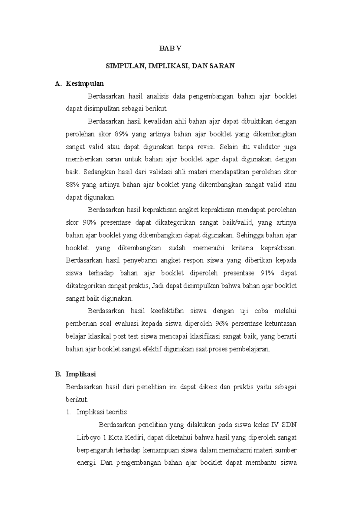 BAB 5 Dapus - random - BAB V SIMPULAN, IMPLIKASI, DAN SARAN A ...