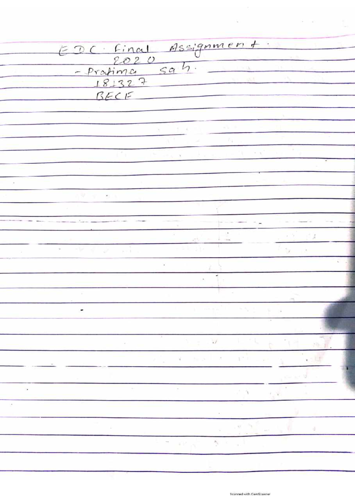 EDC Final Assignment 2020: Analysis of Silicon Diode Models and Circuits - Studocu