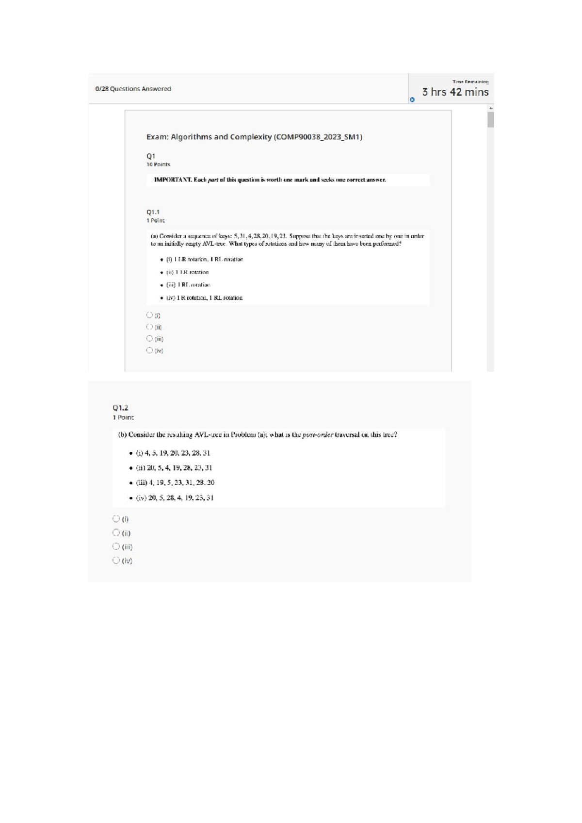 Final Exam: Algorithms and Complexity (COMP90038_2023_SM1) - Studocu