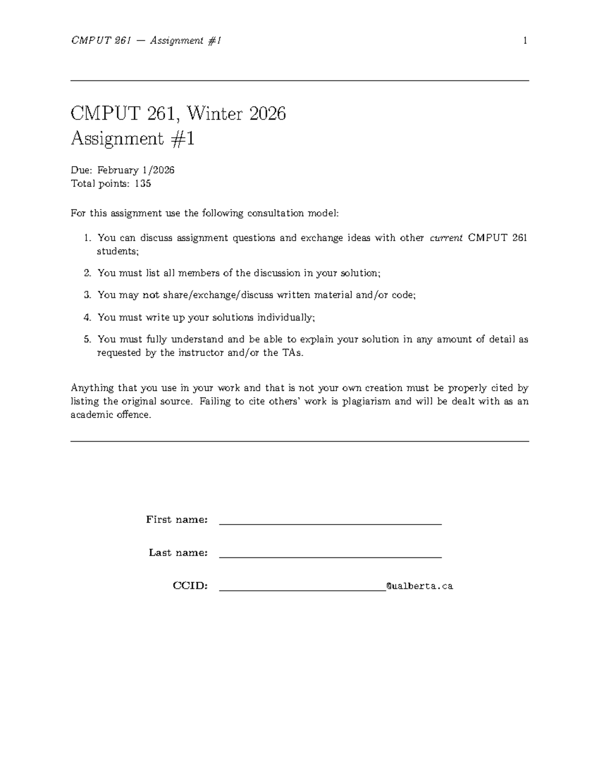 CMPUT 261 Winter 2026 Assignment 1: Consultation Model & Search ...
