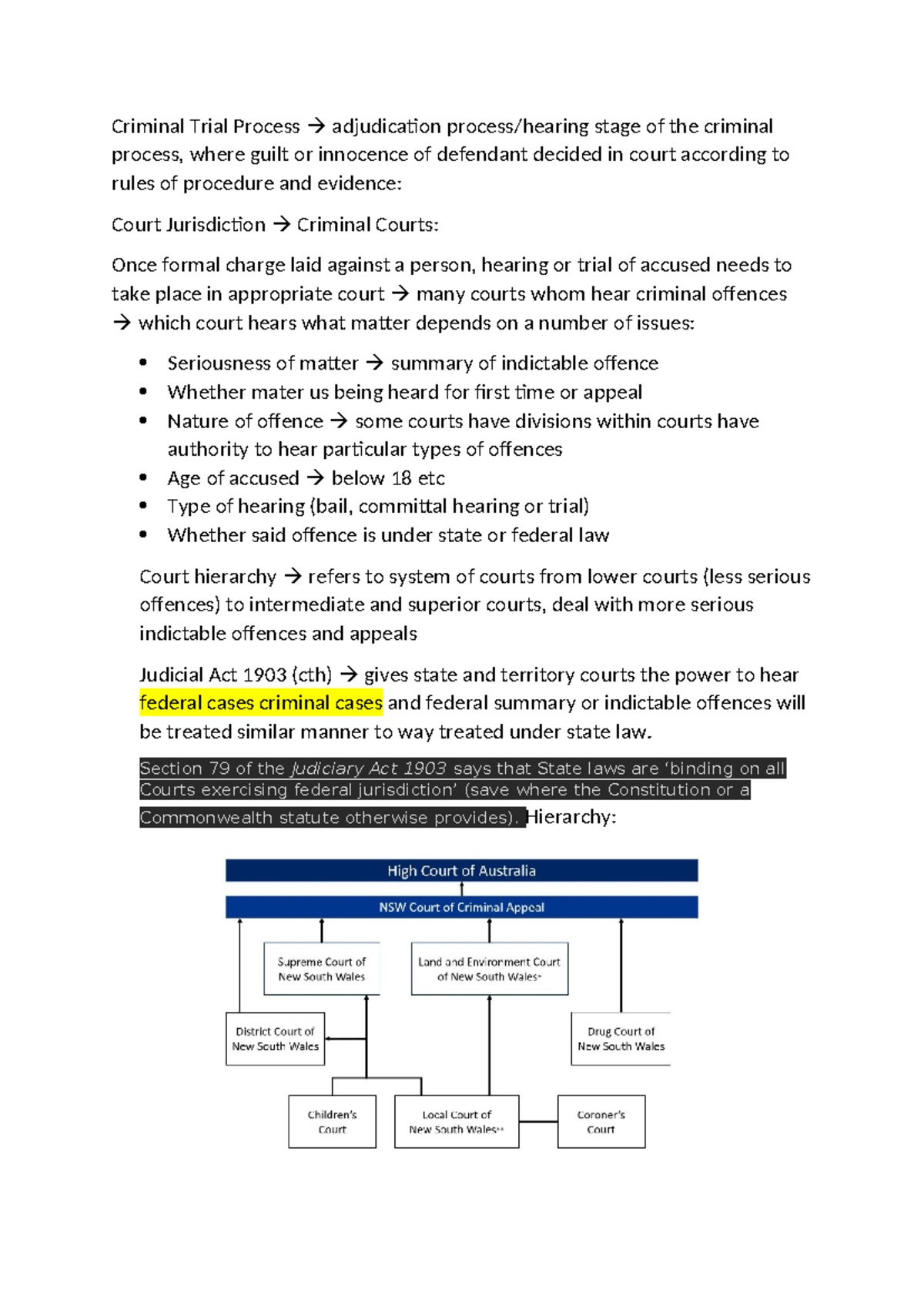 Criminal Trial Process: Understanding Court Jurisdiction and Procedures ...