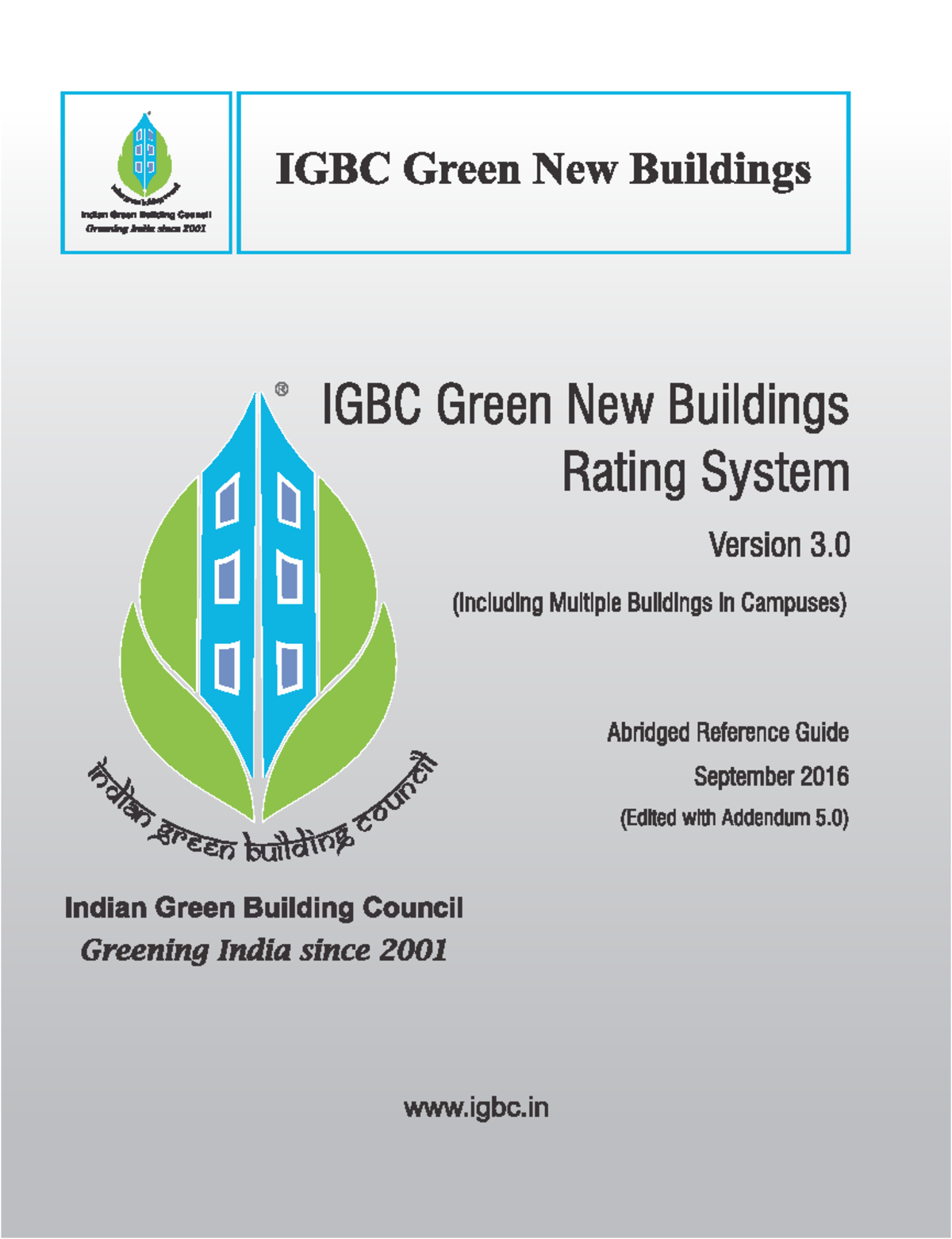 IGBC Green New Buildings Rating System: Abridged Reference Guide ...
