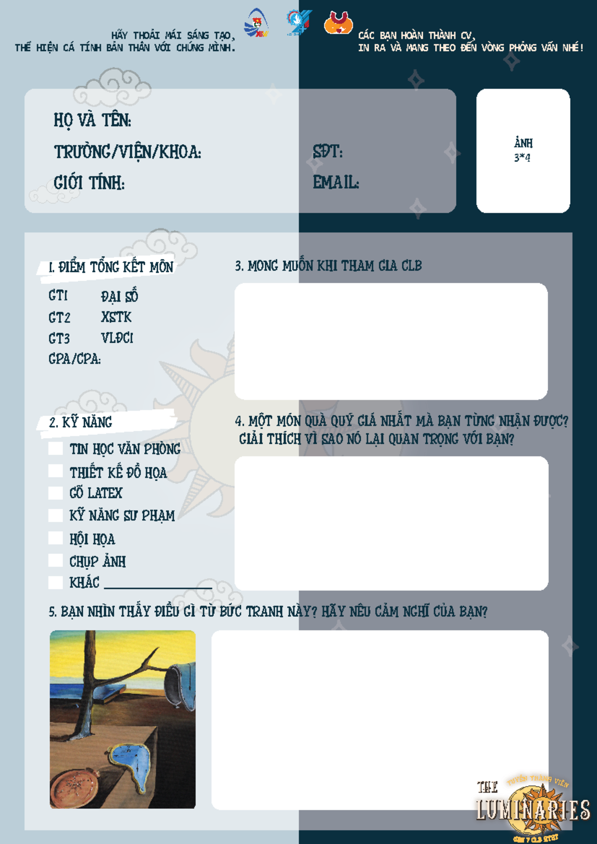 CV CLB-HTHT BK - CÁC BẠN HOÀN THÀNH CV, IN RA VÀ MANG THEO ĐẾN VÒNG ...