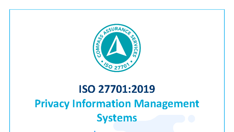 ISO 27701:2019 Privacy Management Systems Self-Assessment Checklist ...