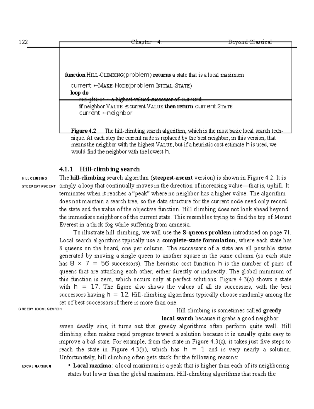 122 Chapter 4: Advanced Local Search Techniques in AI - Studocu
