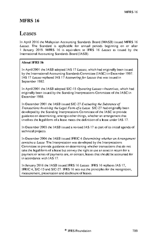 MFRS 16 - Example - It contain step by step to calculate Leases ...