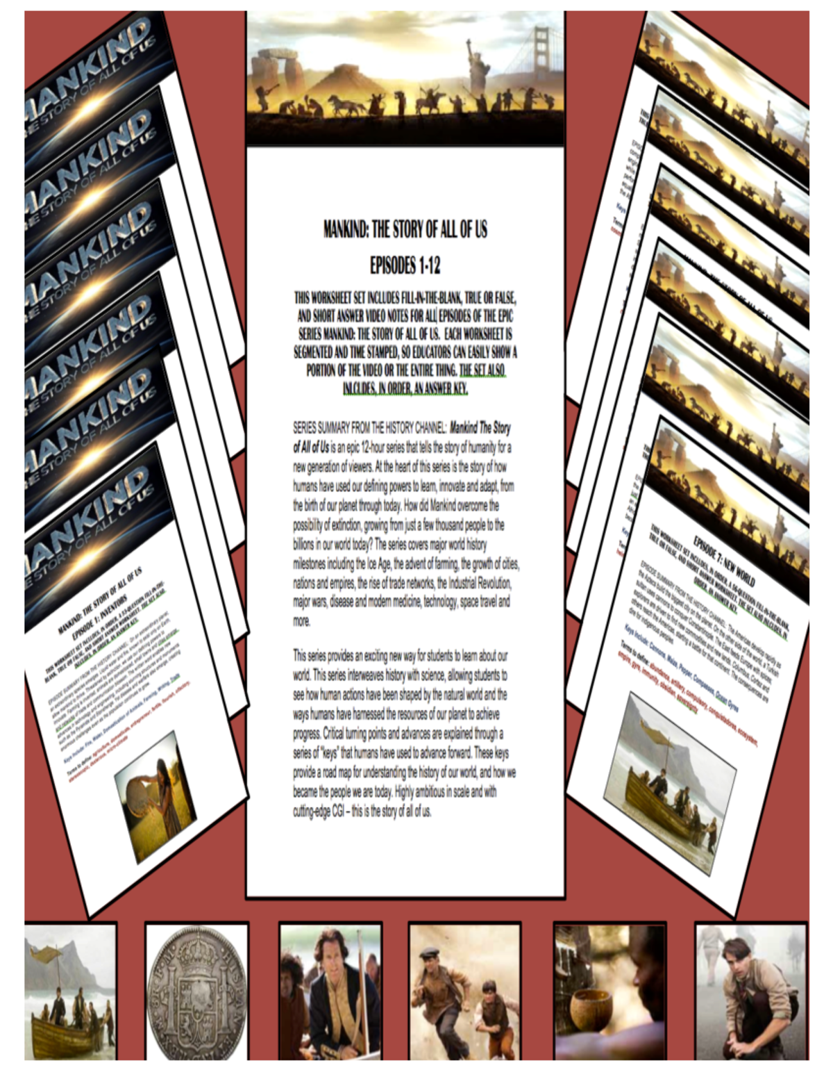 Mankind: The Story of All of Us - Episode 1 Worksheets and Answers ...
