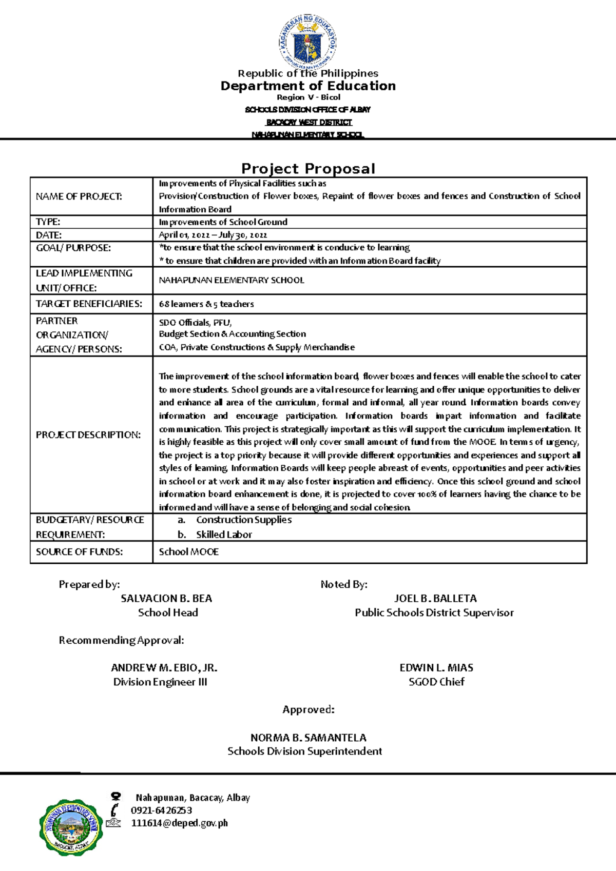 Project-Proposal-Template - Nahapunan, Bacacay, Albay 0921- 111614 ...