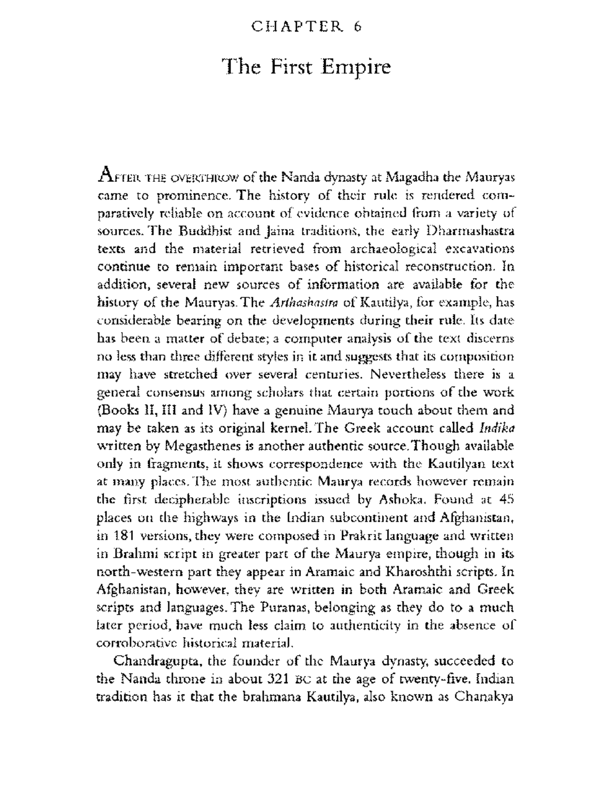 CHAPTER 6: The First Empire - Insights into the Mauryan Dynasty (HIST ...