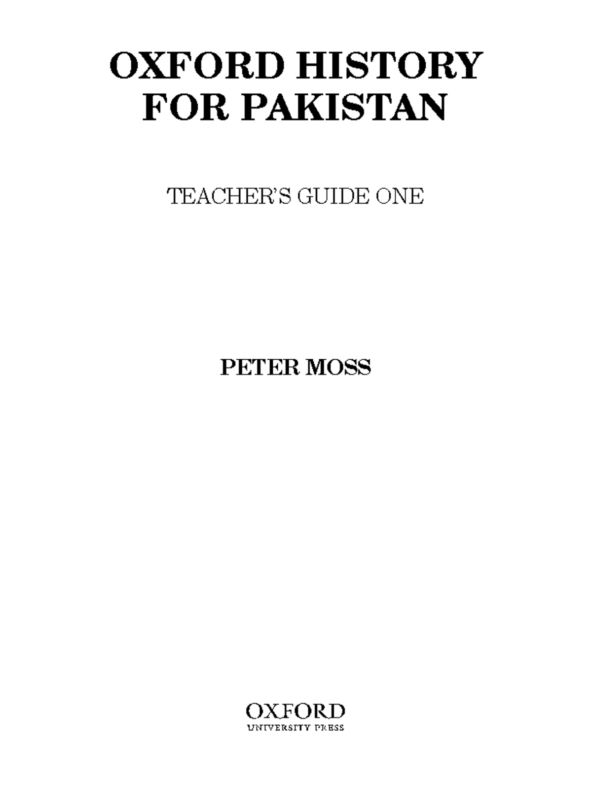 Teachers Guide: History of Pakistan (Course Code: 221449107) - Studocu
