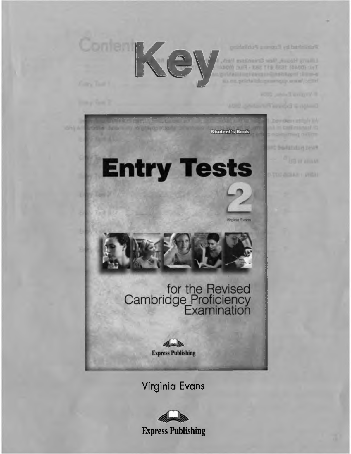 CPE Entry Tests 2 Key and Answer Explanations - Studocu