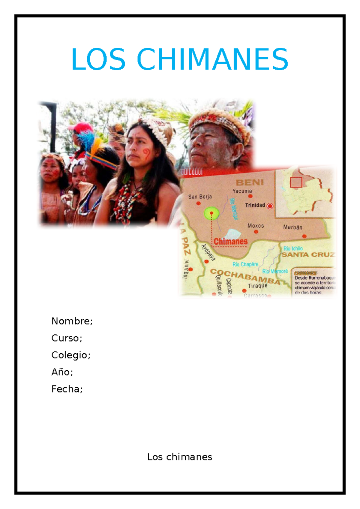 LOS CHIMANES: Etnia y Cultura de la Amazonia Sud1 - Studocu