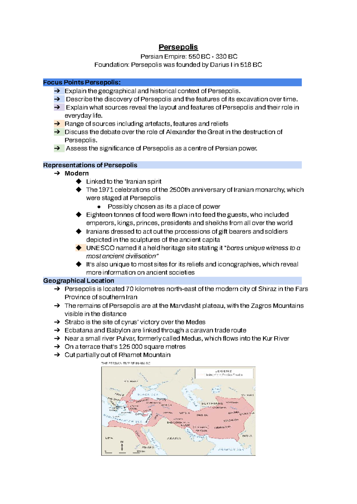 Persepolis and the Persian Empire: Historical Context and Excavation ...