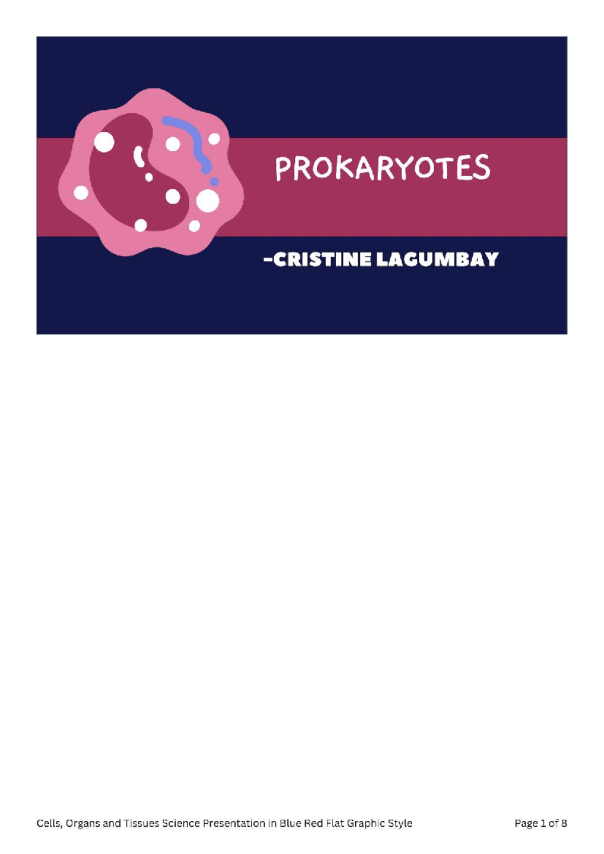 PROKARYOTES: Cells, Organs & Tissues Science Presentation (OPPO) - Studocu